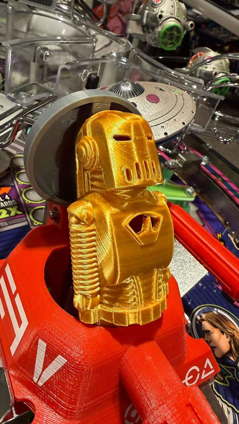 Galactic Tank Force: Gold Silk Robot Upgrade : Pinball Machine Mods ...